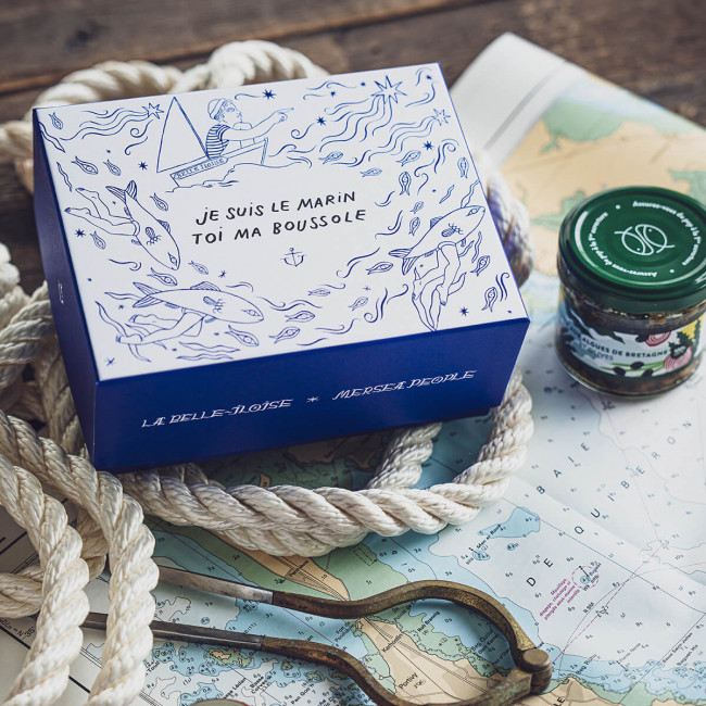 Coffret cadeau gourmand, panier garni poisson | la belle-iloise